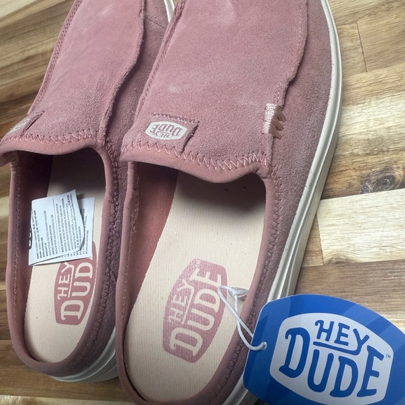 Hey Dude | Shoes | Hey Dude Austin Classic Suede Loafers Blush | Poshmark